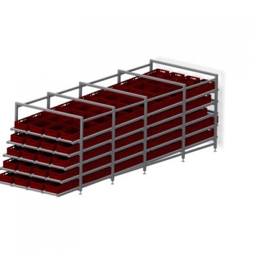 Gravity Flow Rack - Rack with gravity flow