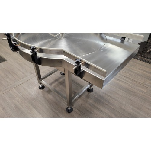 Commercial Process Line Feeding Accumulation Rotary Table Canada