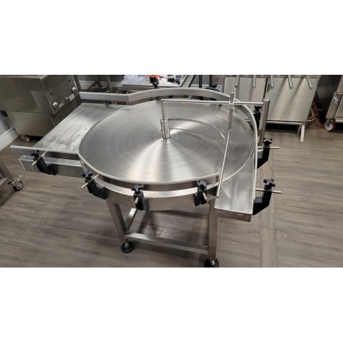 Commercial Process Line Feeding Accumulation Rotary Table Canada