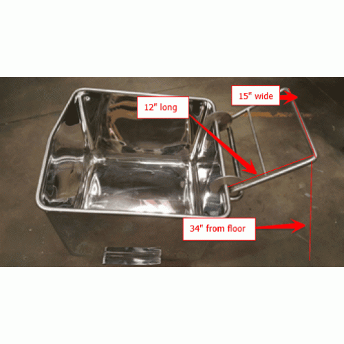 Mobile Buggy Hand Extension-Handle Extension for Meat Trolleys