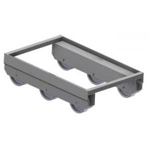 Stainless Steel Euro Container Trolley Dolly with wheels Canada