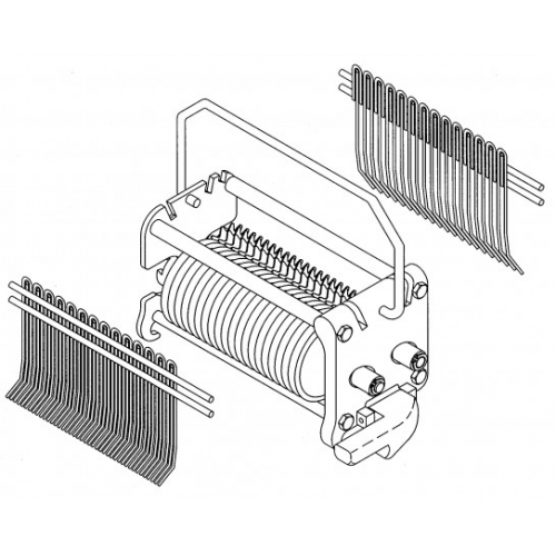 Biro Stew and Fajita Cutter Assembly and Cradle, Cutting 3/8" Strips