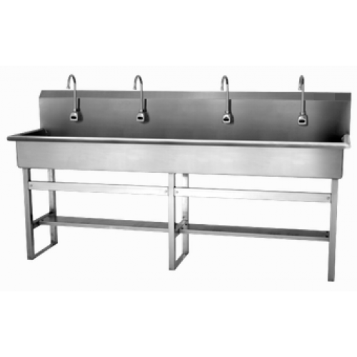 Hand Wash Floor Mount Sink with Sensor - 4 Person