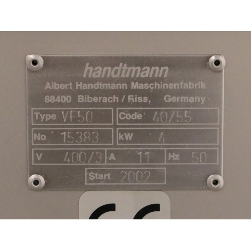 Used Condition Handtmann Vacuum Filler VF50