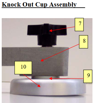 Patty-O-Matic 330A Knock Out Cup Assembly